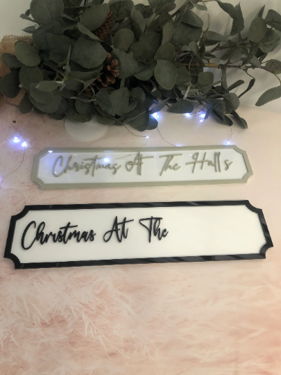 Acrylic Street Sign Blank To Create Christmas, Family, wedding signs ...